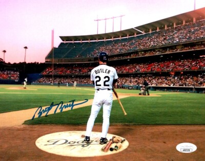 Brett Butler Signed Autographed 8X10 Photo Los Angeles Dodgers on Deck ...