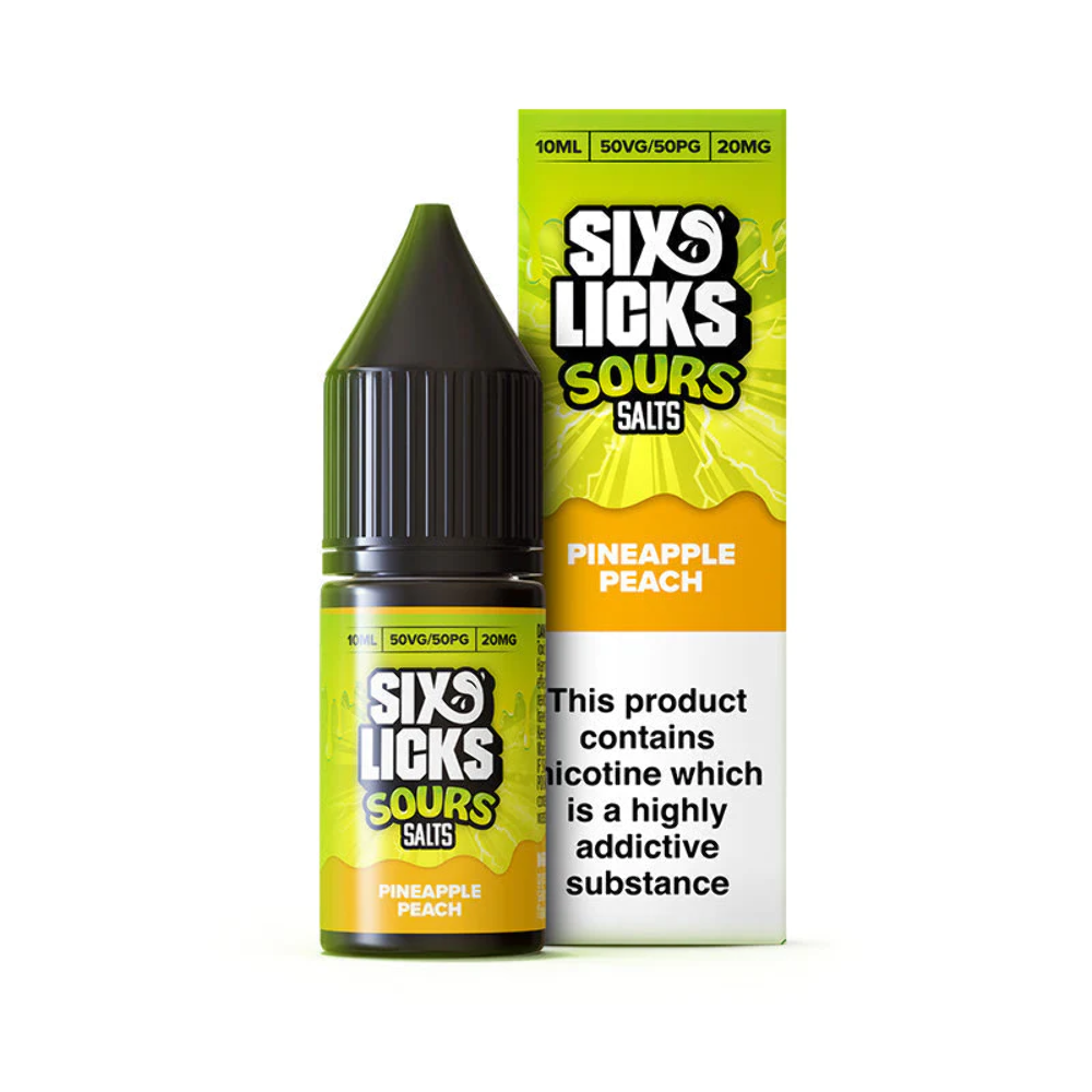 SIX LICKS eliquid with Nicotine 10ml Nic Salt 10/20mg ecig vape Juice ...