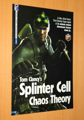 Tom Clancys Splinter Cell Chaos Theory Advertising Poster Promo AD Art ...