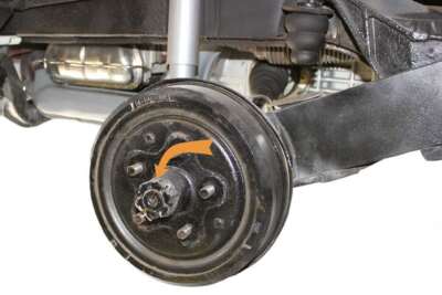 Rear Hub Nut (46mm) T2 Split 1964-1967 T2 Bay 1967-1979 T25 1979-1992 ...