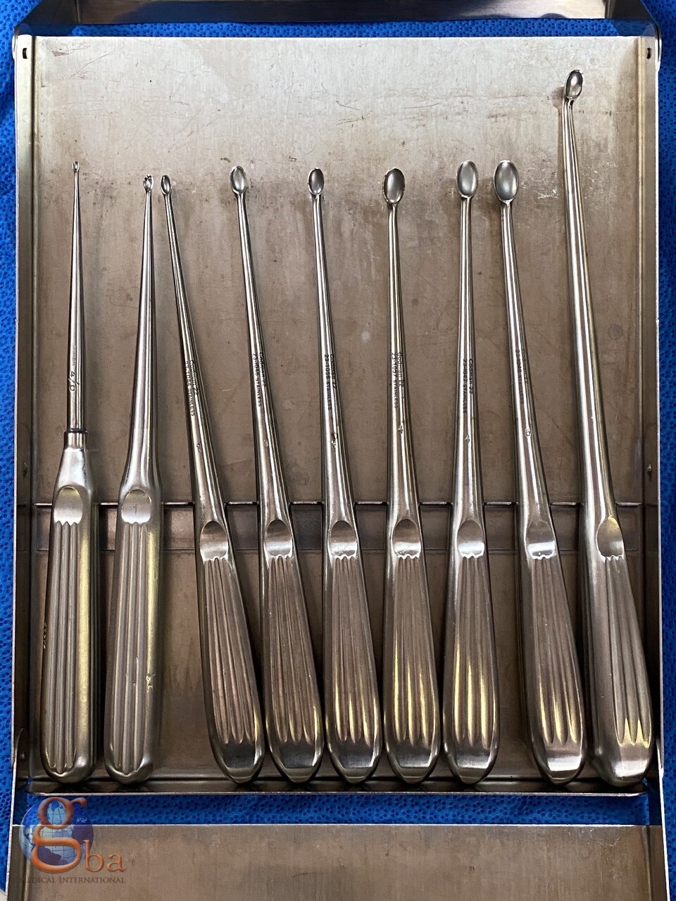 Codman 21-1022 Orthopedic Spinal Curettes with Case - Set of 9 | eBay
