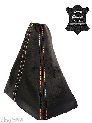 FORD FPV FG FGX LEATHER MANUAL GEAR BOOT XR6 XR8 F6 GT SPRINT- ORANGE ...