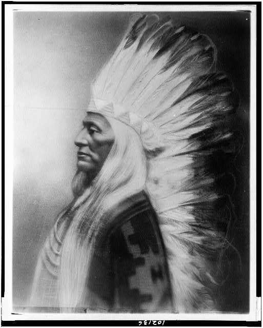 Washakie,Chief,Shoshones,feather headdress,clothing,Shoshoni,Indian ...