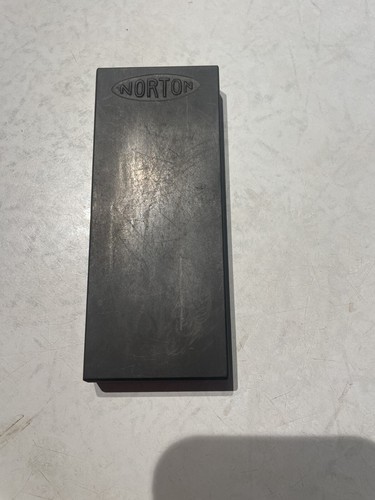 Embossed Norton Black & Tan Razor Hone Vintage Sharpening Stone Racing ...