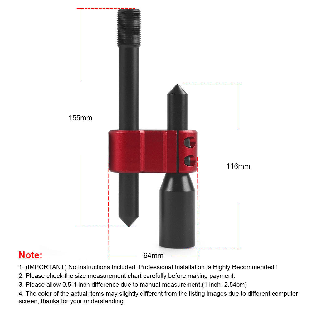 Aluminum H Type Shift Knob Extension Adjustable Extender Gear Shifter w ...