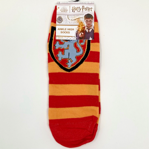 Harry Potter Ankle High Socks Gryffindor Women’s 9-11 Red Yellow Stripe ...
