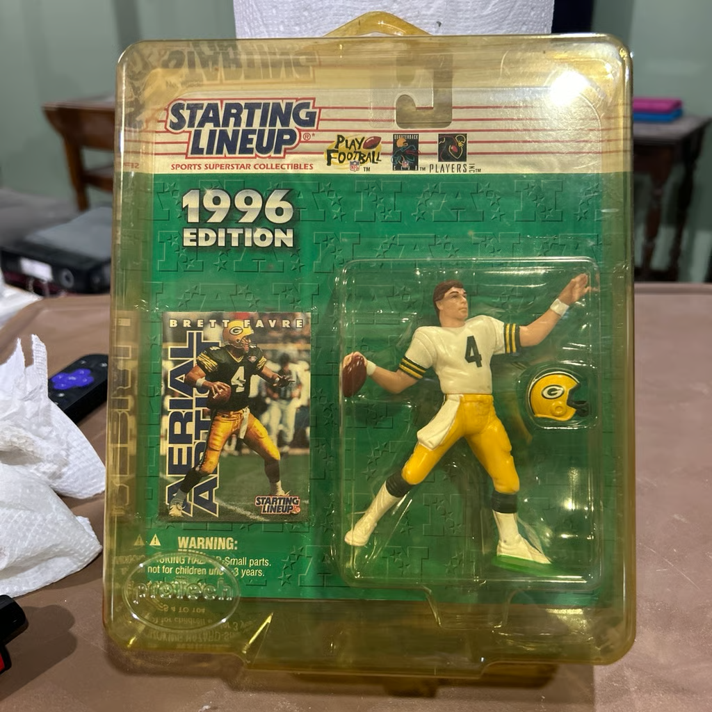 BRETT FAVRE Starting Lineup 1996 Green Bay Packers NFL Figurine w ...