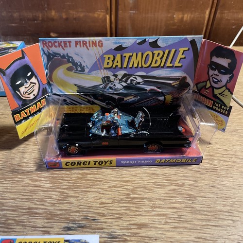 Corgi Toys Model Club Batmobile Car No 267 Black 2024 1:50 REISSUE With ...