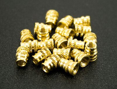 20x 8-32 Long Brass Metal Threaded Heat Set Inserts for Plastic 3D ...