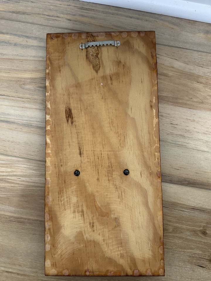 Vintage Lacquered Wood Wall Hanging Memo Board Cats Kitty Ivy Plant | eBay