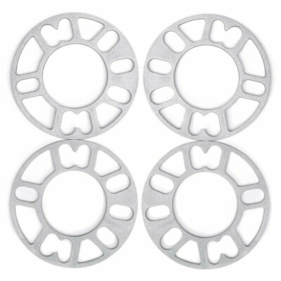 Qty4 X 3mm Alloy Aluminum Wheel Spacers Plate 4/5 Stud multi-fit | eBay ...