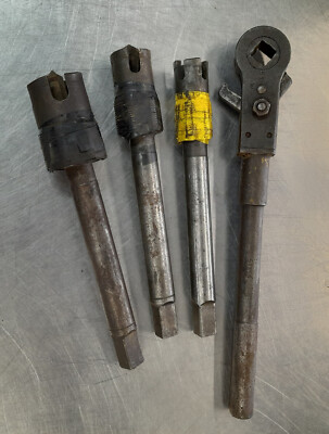 Mueller Drill Tap and Shell Cutter Set 2", 1 1/2", 1 1/4" with Ratchet ...