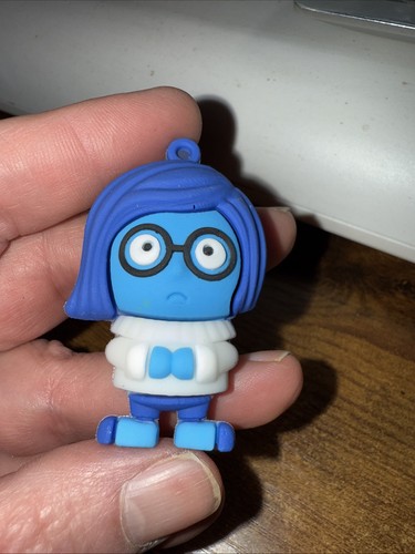 Disney Store Parks Blind Bag 3D SADNESS Inside Out Keychain Key Ring ...