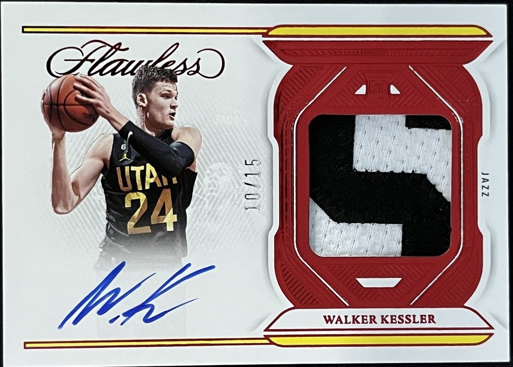 2022-23 Panini Flawless - Flawless Patch Autographs Walker Kessler #FPA ...
