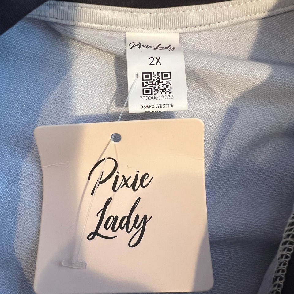 Pixie Lady Womens Sweater Top Plus Size 2X Ombre Gradient Long Sleeve ...