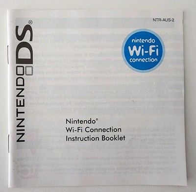 Nintendo DS Nintendo Wi-Fi Connection Instruction Booklet NDS | eBay