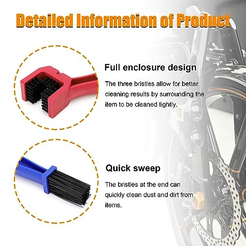 2 PCS Bike or Motorcycle Chain Washer, Motorcycle Chain Gear Dirt 1 ...