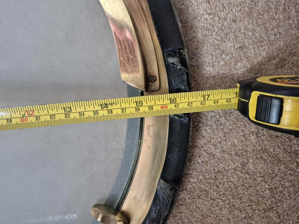 5 x Narrow boat Brass 17" port hole windows Full Hopper type with Glass ...