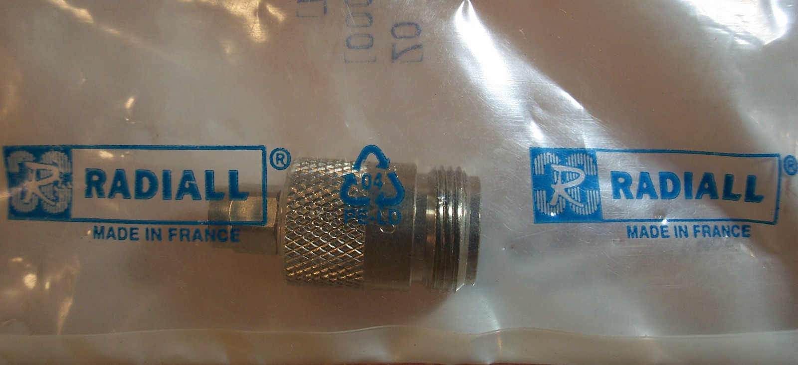 QTY (1) R191327000 RADIALL ADAPTER N-JACK F, SMA-PLUG M 50 Ohm R191-327 ...