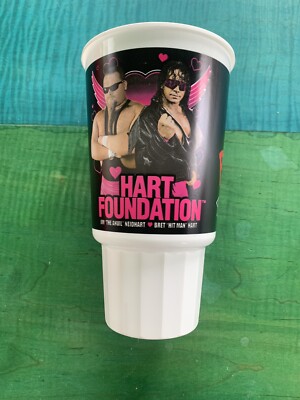 Limited Edition 🔥 WWE Hart Foundation Bojangles Cup 🏆 Bret Hart Jim ...