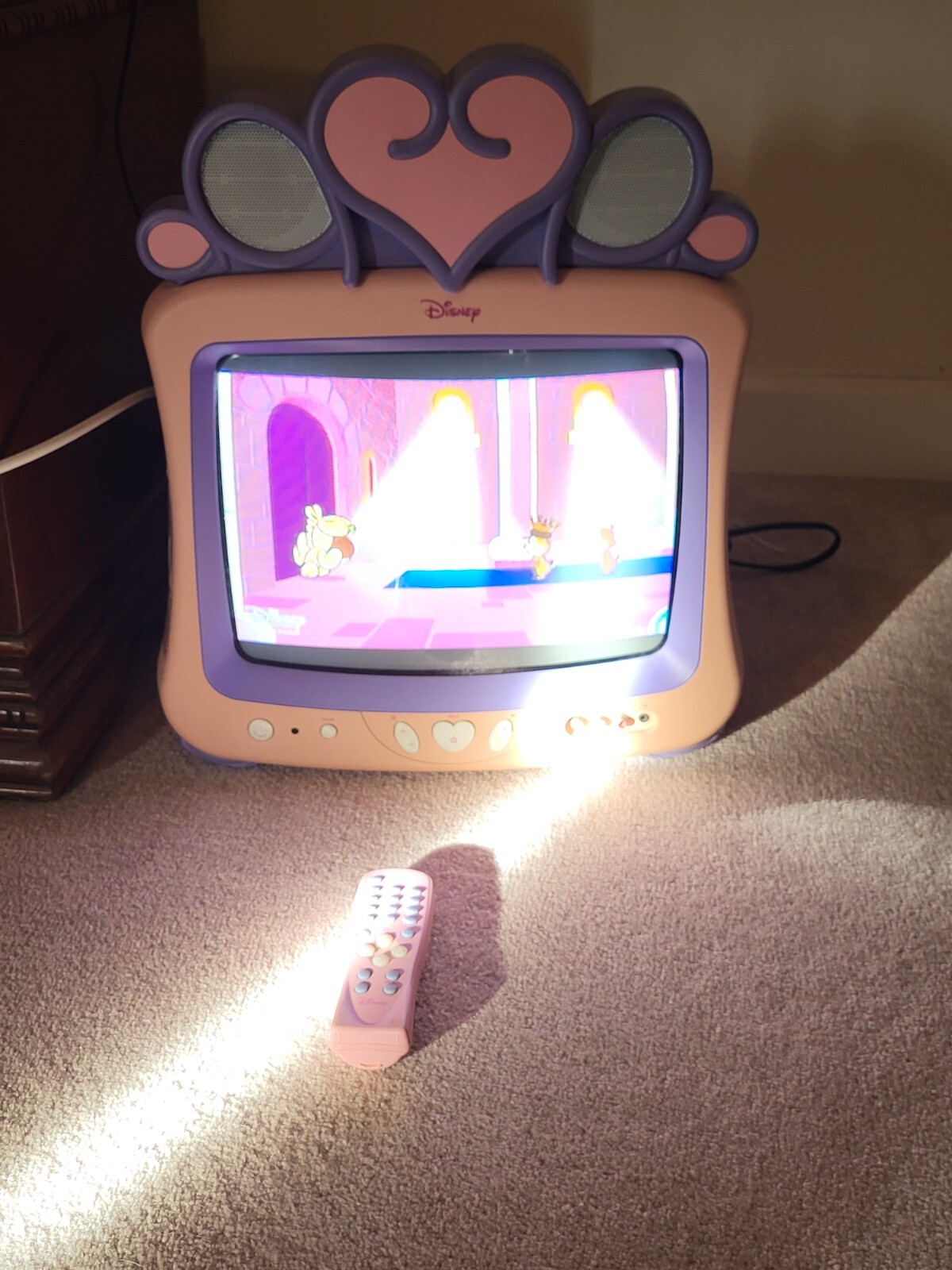 DISNEY Princess Television 13” CRT Color TV (model #DT1350P) with ...