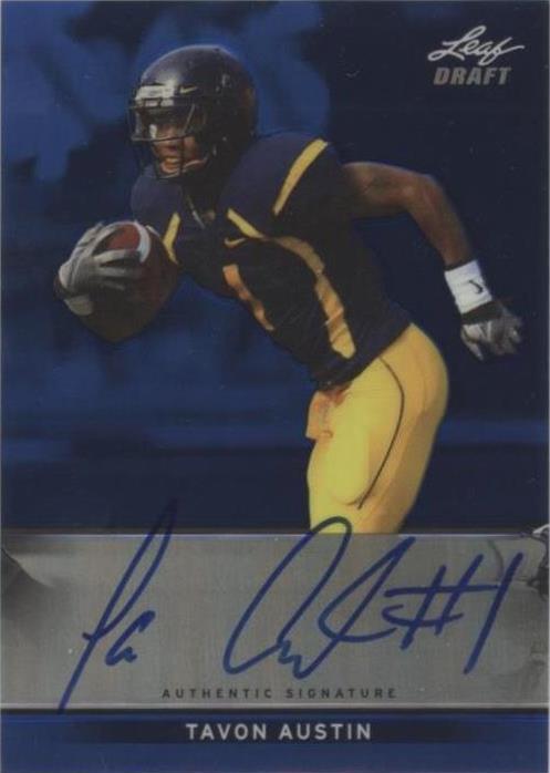 2013 Leaf Metal Draft - Tavon Austin #BA-TA1 Blue Prismatic /25 (AU, RC ...