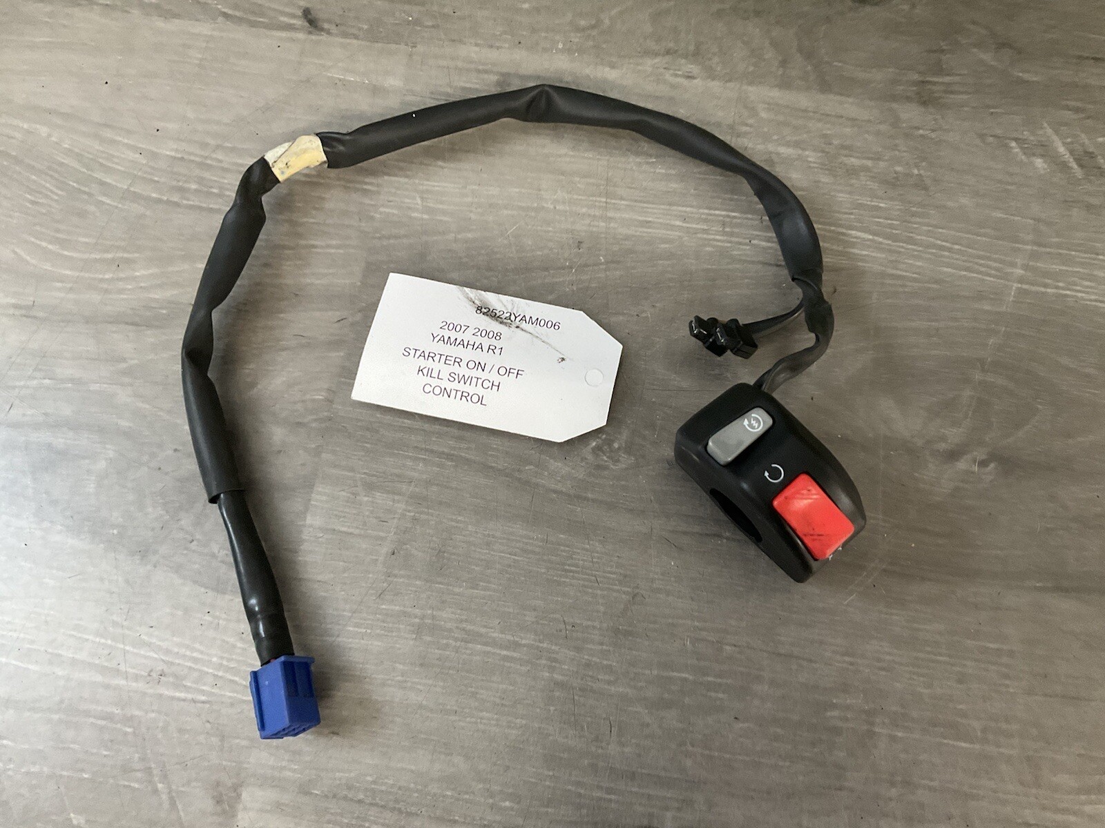 2007 2008 YAMAHA R1 STARTER ON/OFF KILL SWITCH CONTROL E50 | eBay