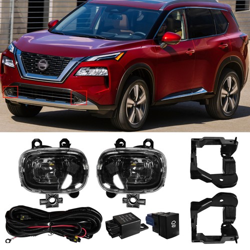 2021-2023 Nissan Rogue Pair Fog Lights lamp LED DRL w/Switch Wiring Kit ...