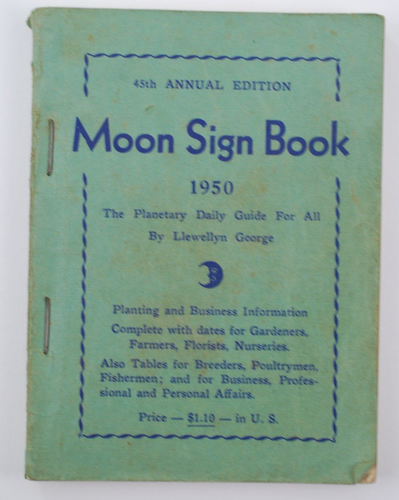 MOON SIGN BOOK - Llewellyn George - 45th Annual Edition - Vintage | eBay
