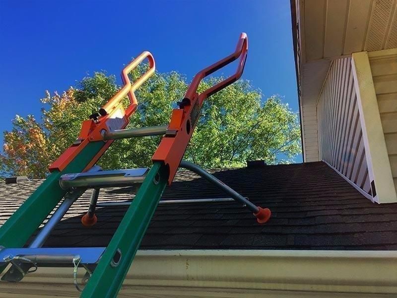 Extension Ladder Stand-Off Stabilizer for Clean/Repair Gutter Window ...