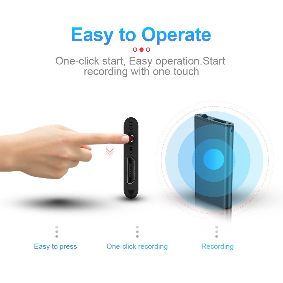 Hidden Voice Activated Recorder Digital Audio Dictaphone Recording ...