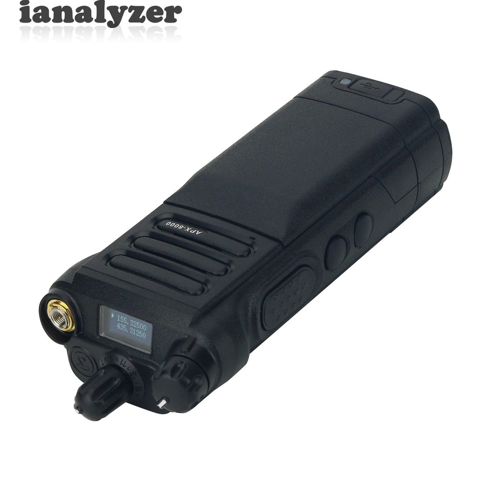 HAMGEEK APX-8000 Dual Band Radio Walkie Talkie w/ Handheld Mic ...