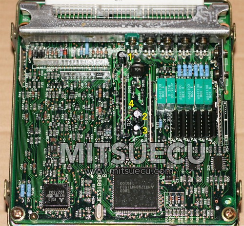 1991-1993 Mitsubishi 3000GT / Stealth ECU ECM Capacitor Kit w/ C6 SMD ...
