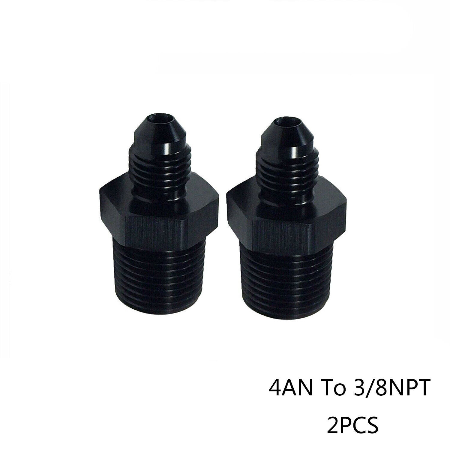 2 x 4AN 6AN 8AN 10AN 12AN Male Flare To 1/8 1/4 1/2 3/8 3/4 Npt ...