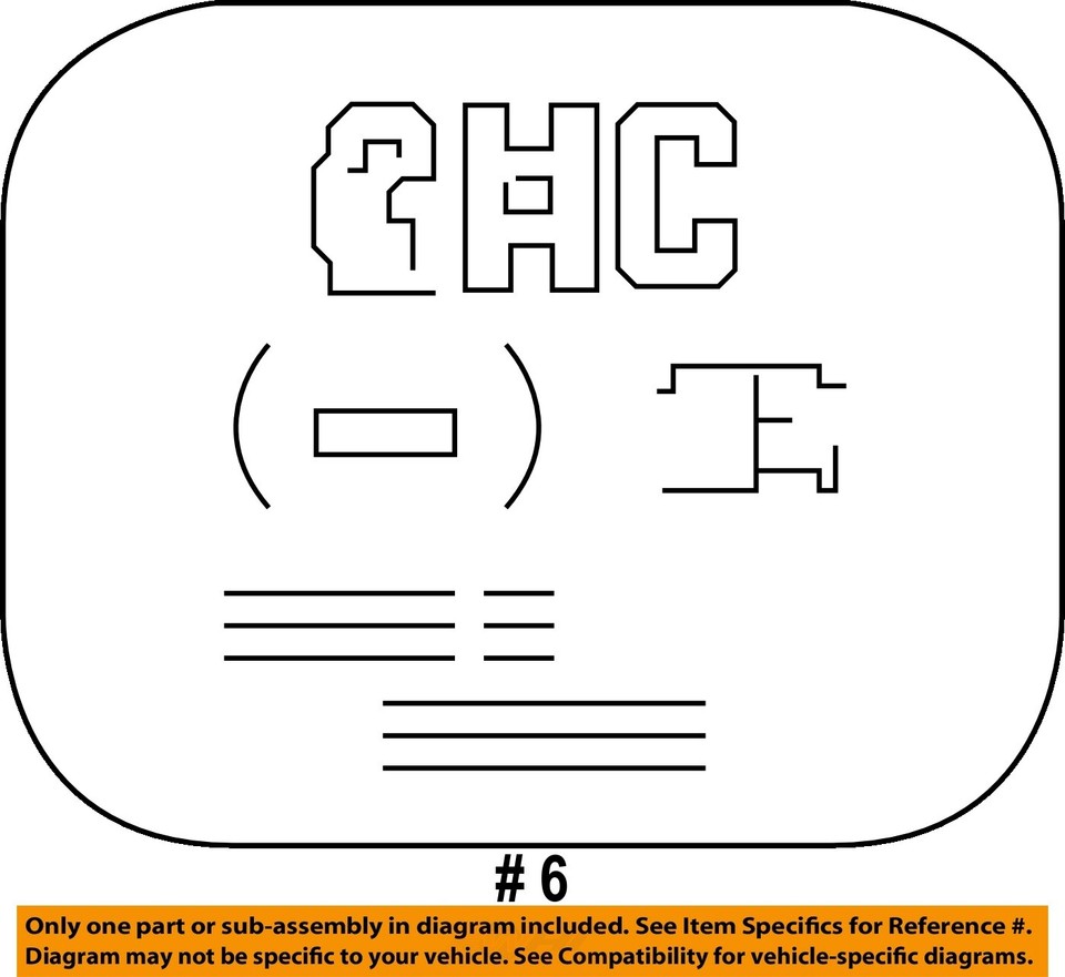GM OEM 05-24 Canyon Information Labels Labels-Info Label 10384767 | eBay