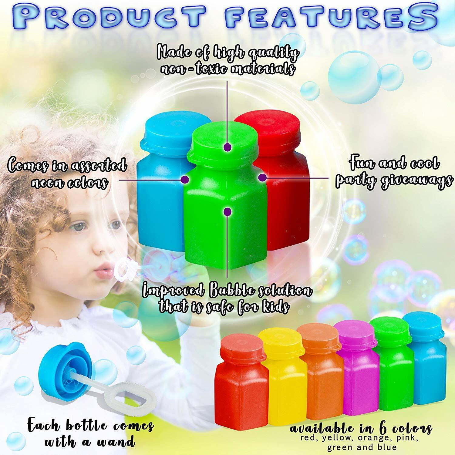 48 x Kids Toy Bubbles Super Bubble Tubs Loot Bag Stocking Filler ...