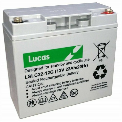 Lucas 12V 22AH Ultra Deep Cycle Fully Sealed VRLA AGM /GEL Rechargeable ...