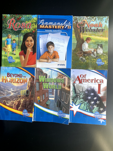 Abeka 5th Grade Readers and Cursive Penmanship Mastery Gently used | eBay