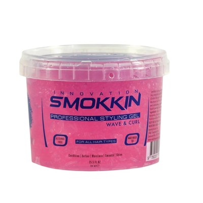 Smokkin Professional Styling Hair Gel Perfect Wave & Curl - 25.3 FL Oz ...