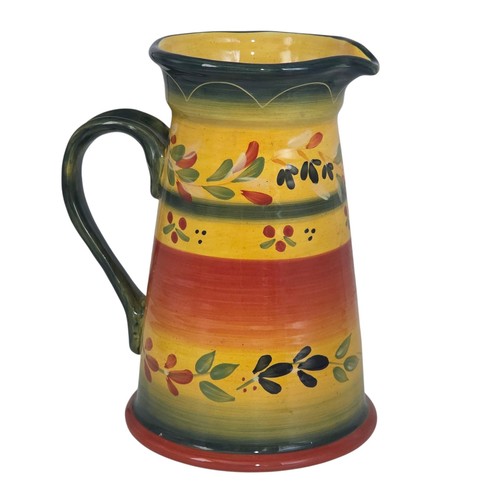 Tabletops Gallery La Province Hand Painted Hand Crafted Ceramic Pitcher ...
