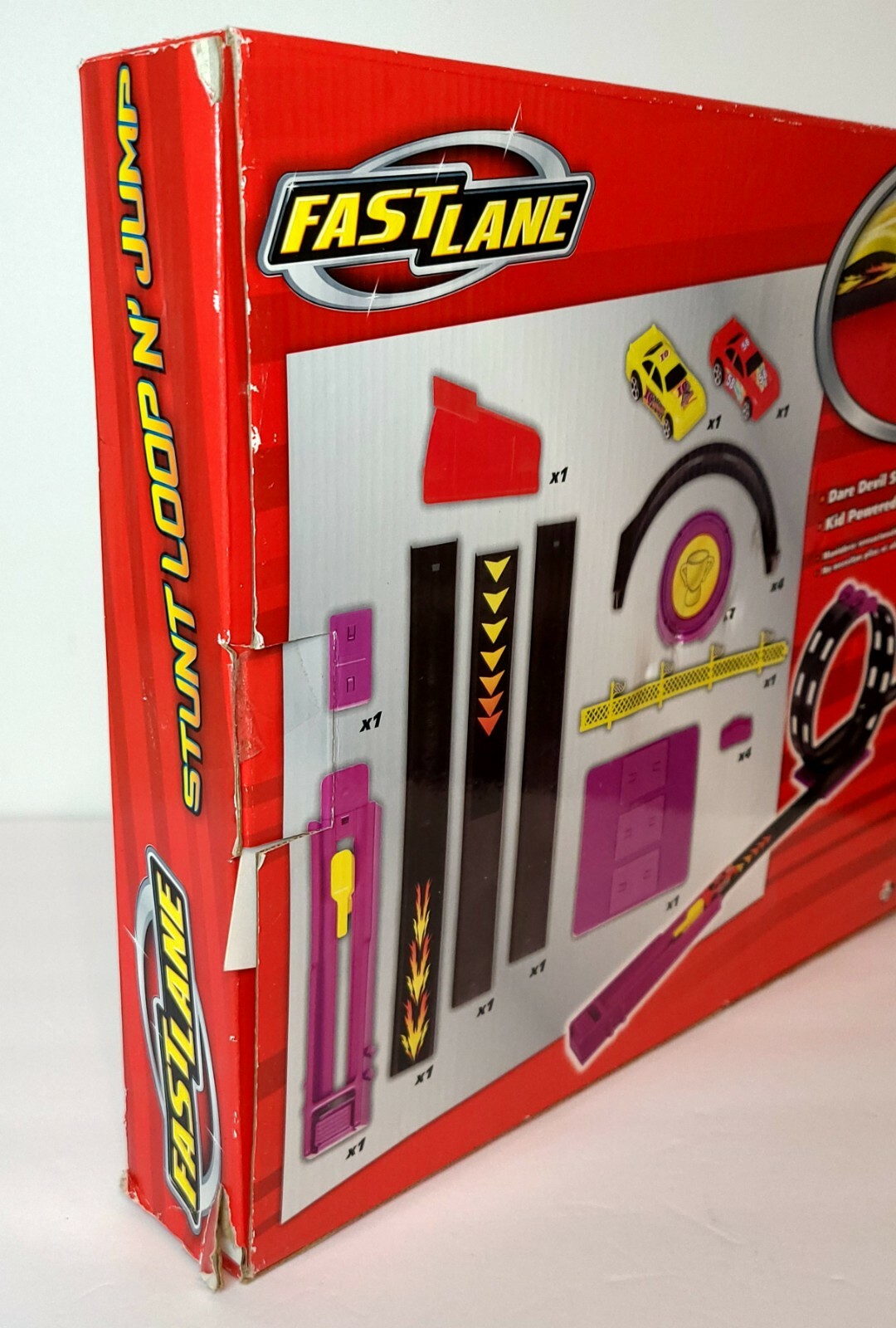 Toys R Us Fast Lane Stunt Loop N' Jump Race Track New Old Stock Never ...