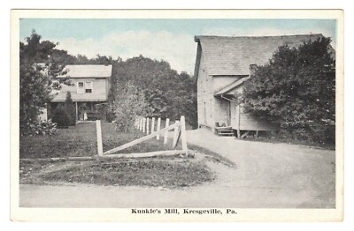 Kunkle's Mill, Kresgeville, Pa. Postcard. | eBay