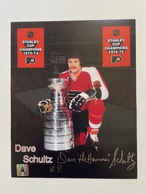 Philadelphia Flyers Dave The Hammer Schultz Stanley Cup Championship Photo | eBay