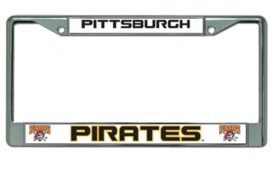 pittsburgh pirates chrome license plate frame made in usa | eBay