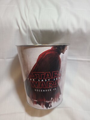 Star Wars The Last Jedi December 15 Popcorn Tin Bucket AMC Theaters #2 ...