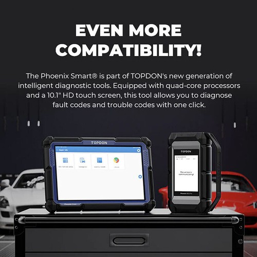 TOPDON Phoenix SMART+ Intelligent Max Diagnostic Tool ECU KEY ...
