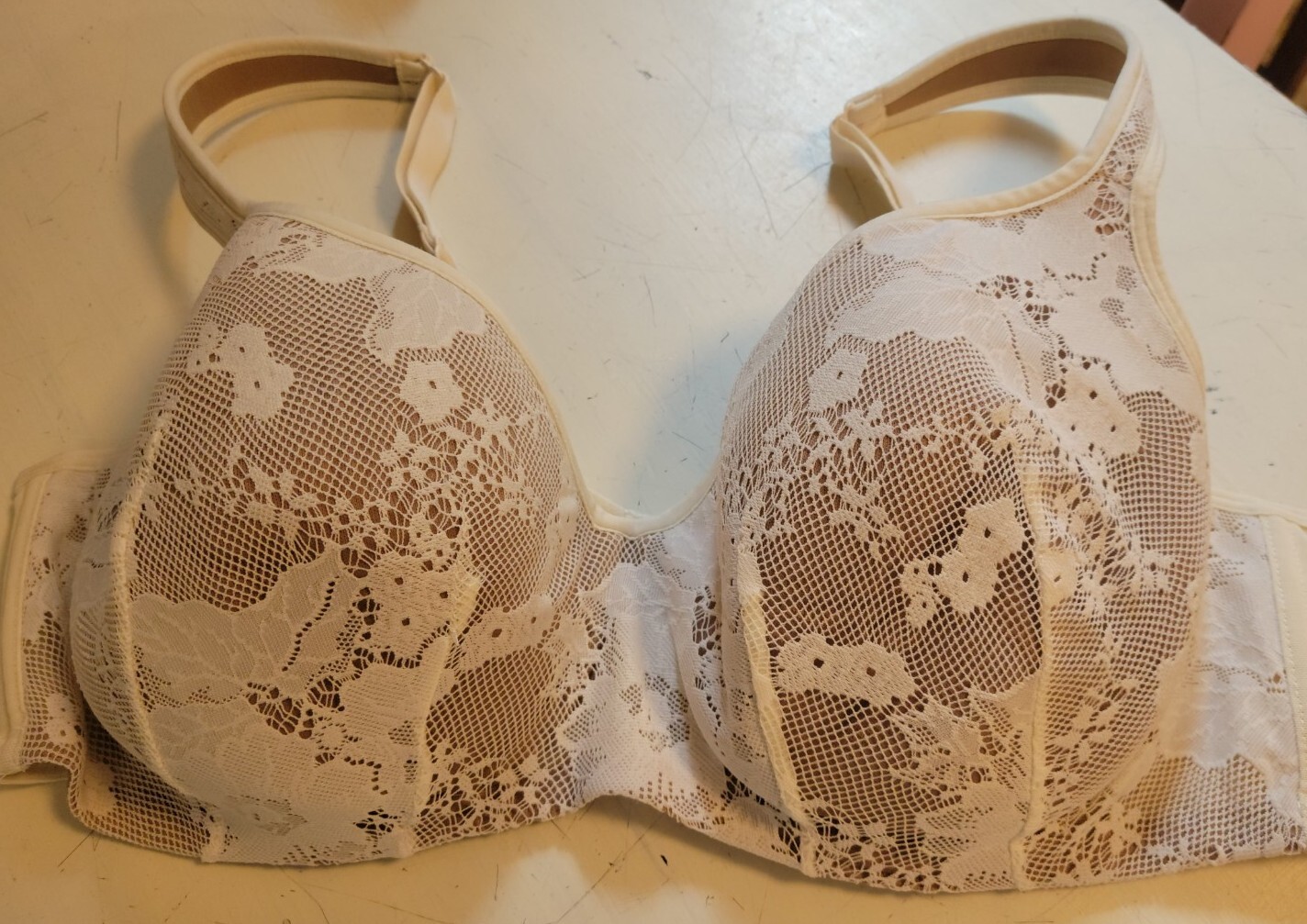Cacique 40D Lace Ivory over Nude Lightly Lined Balcon… - Gem