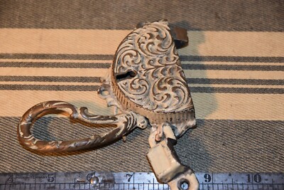 Vintage Ornate BRASS LATCH Lever CABINET DOOR Lock NO KEY | eBay