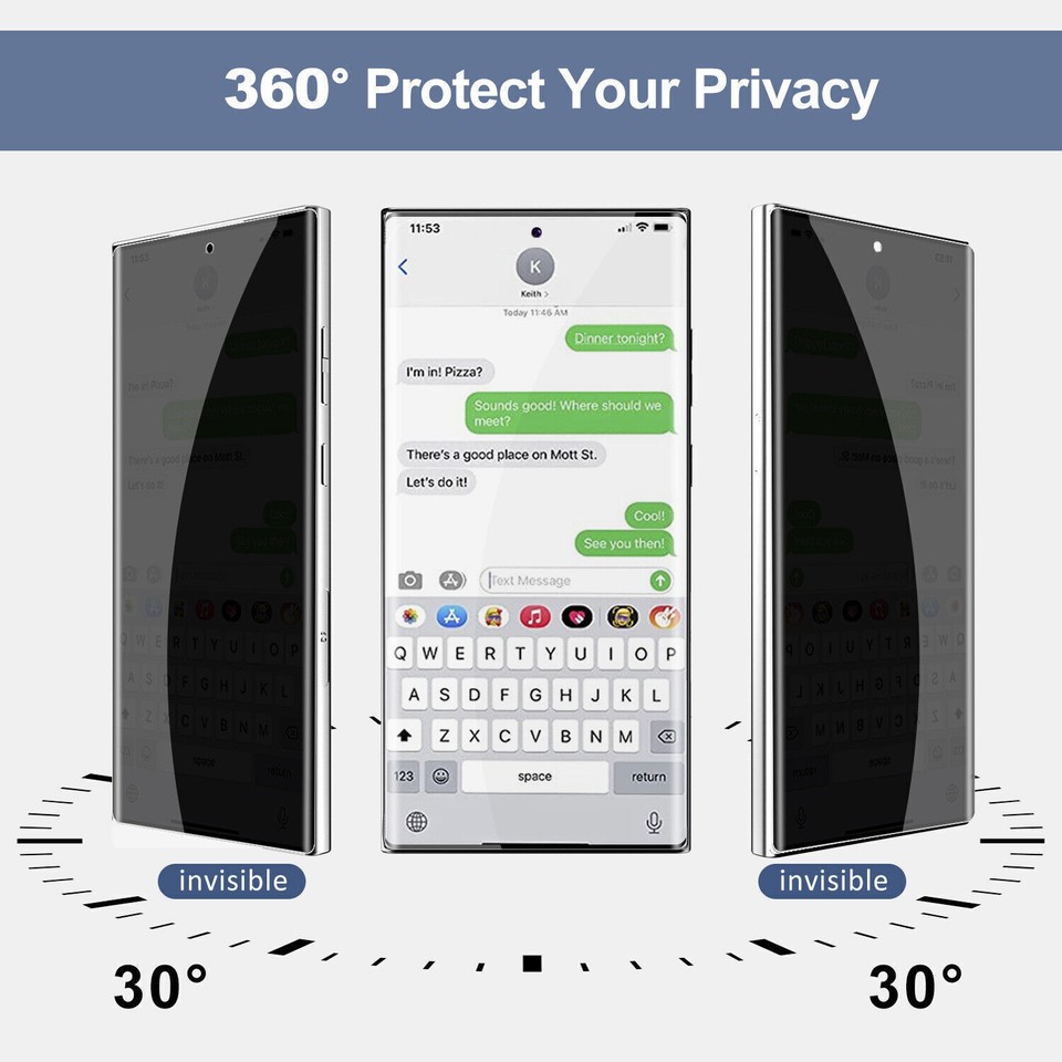 4X Anti-Spy Privacy Glass Screen Protector For Samsung S26 S25 S24 ...