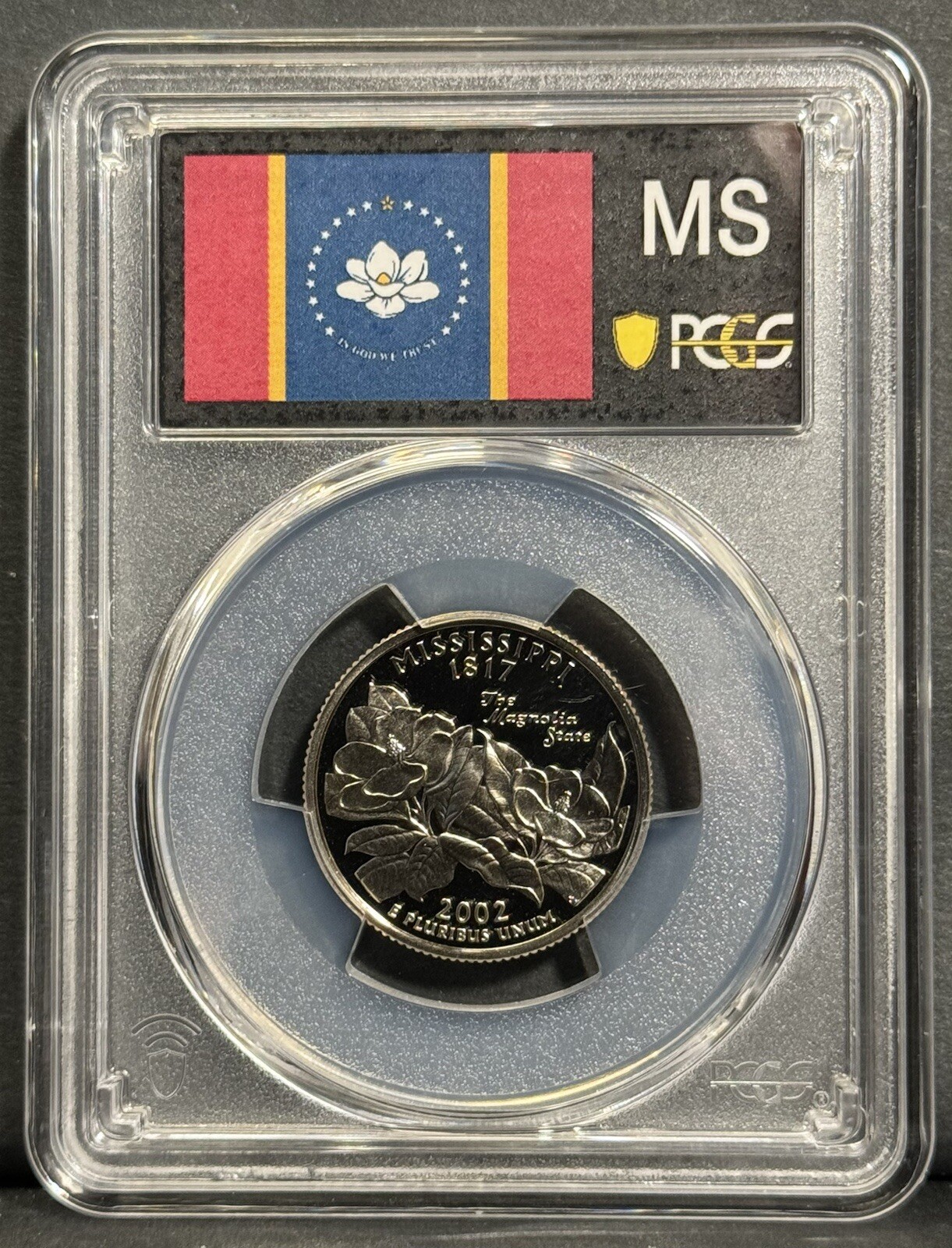 2002S Mississippi State Quarter PR70DCAM PCGS Gem Proof Washington 25C ...